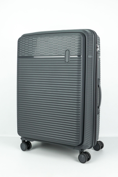 Чемодан Chemodan 360 большой из полипропилена на 4-х съемных колесах с кодовым замком (Edge ...