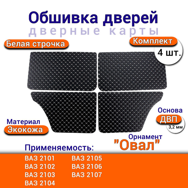 Характеристики Обивки дверей ВАЗ 2101 2102 2103 2104 2105 2106 2107 ...