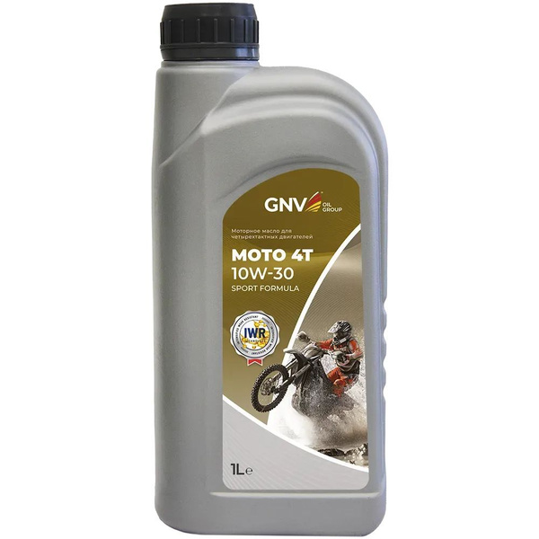 Масло моторное GNV Moto 10W-30 Синтетическое 1 л GM41211162016541030001 ...