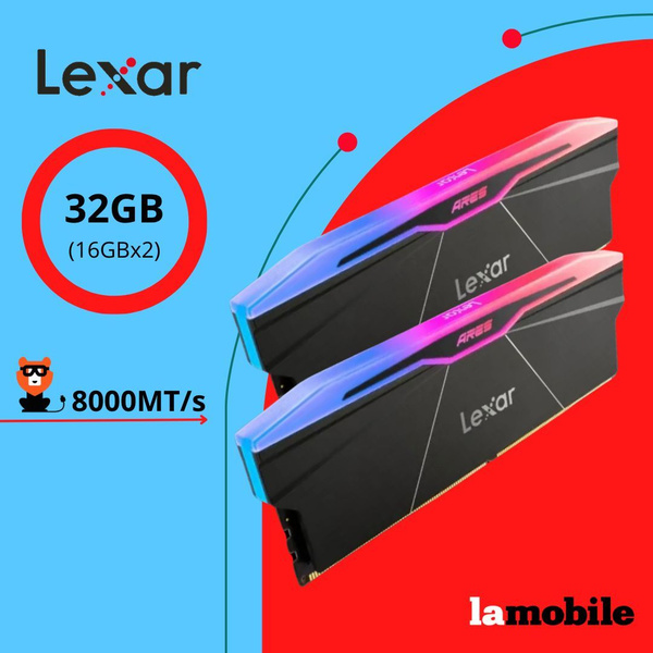 Модуль оперативной памяти Lexar 16 ГБ DDR5 PC51200 8000 MHz CL 38 ...