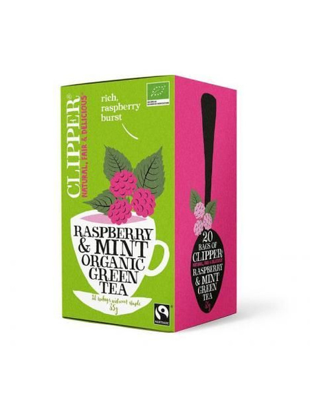 Чай зеленый Clipper Organic Raspberry & Mint с Малиной и Мятой 20 ...