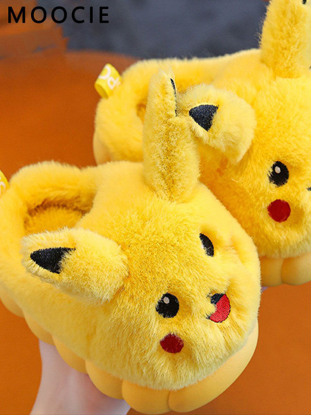 Тапочки Девочки, Мальчики MOOCIE, размер 32, 33 желтый Толстая подошва Без каблука Без застёжки ...