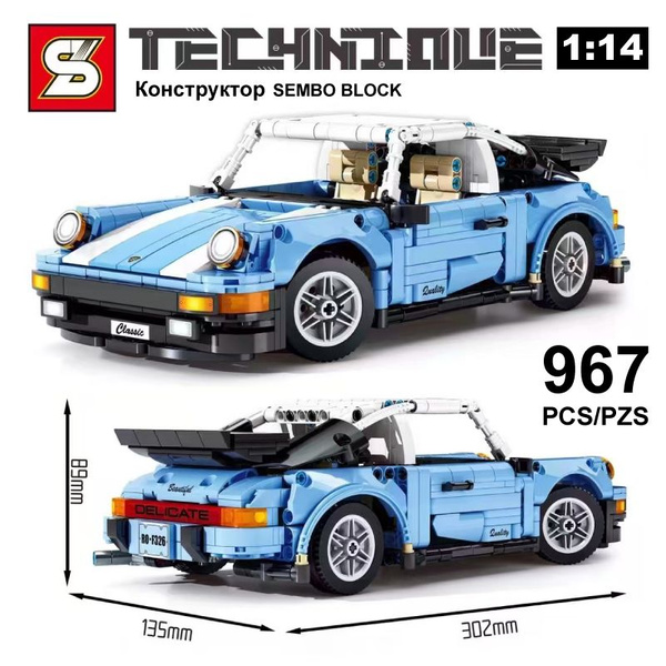 Конструктор SEMBO BLOCK, Спортивный автомобиль Porsche 911 1988 года ...