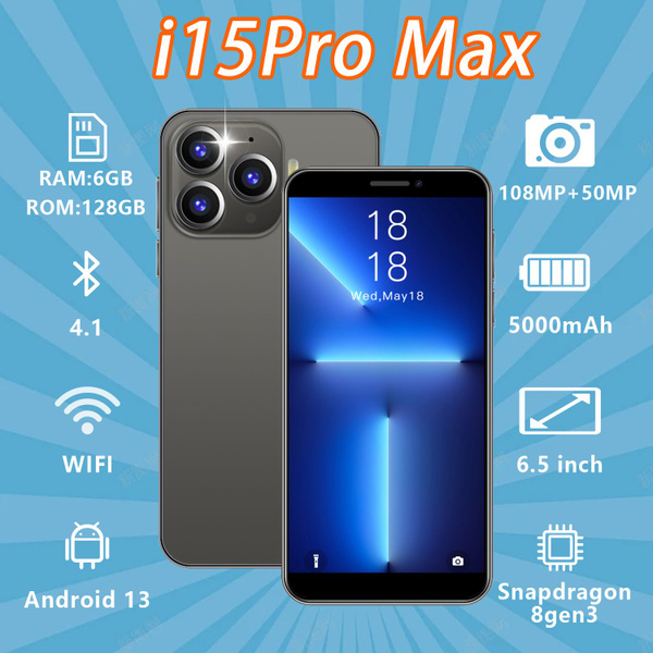 Смартфон i15Pro Max 128 ГБ 6 ГБ Черный 2 SIM купить c доставкой на OZON ...