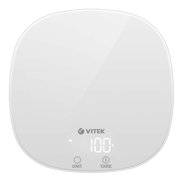 7982-VT Vitek Весы кухонные электронные стеклянные, до 10 кг, ЖК-дисплей купить на OZON по ...
