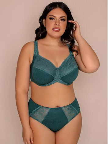 Бюстгальтер Женский Lady Lux классическая чашка, мягкая чашка на каркасе, размер 75H зеленый ...