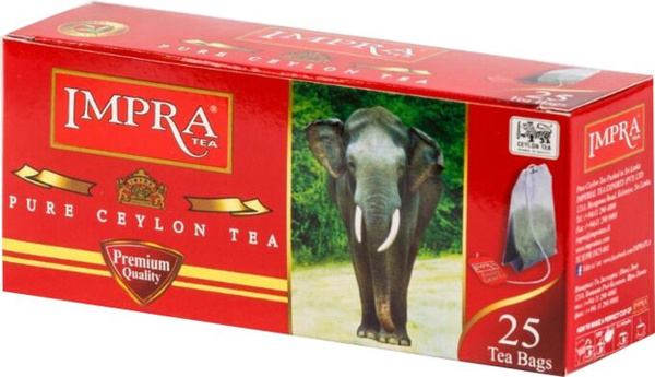 Чай черный Impra, красная пачка 25 пакетиков купить на OZON по низкой ...