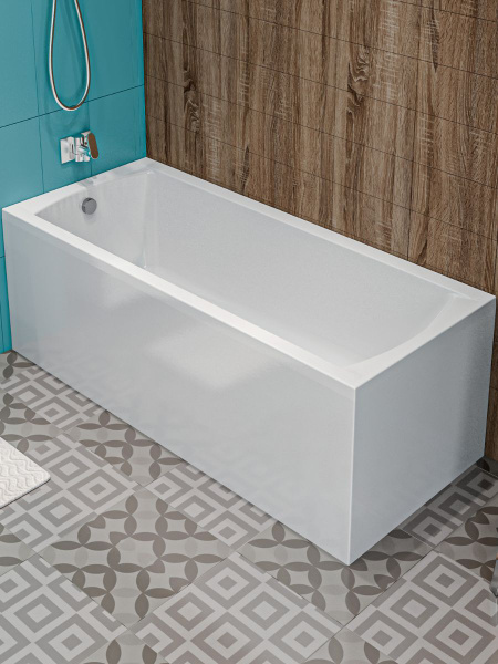 Ванна акриловая Marka One MODERN 175х70 см Прямоугольная Белая ...