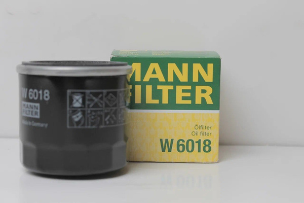 Фильтр масляный Mann-Filter W6018 Mazda CX-5, ,3 (BM), 6 (GJ) 2-2,5 SkyActiv-G купить на OZON по ...