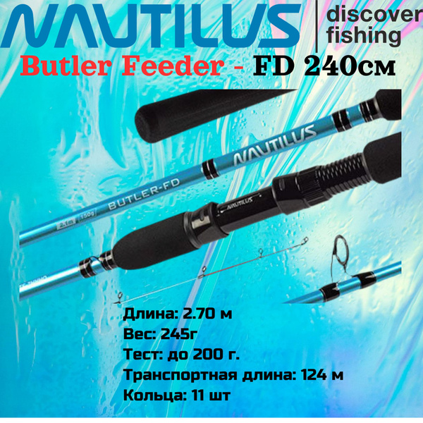 Удилище Nautilus Butler Feeder, от 20 гр купить c доставкой на OZON по ...