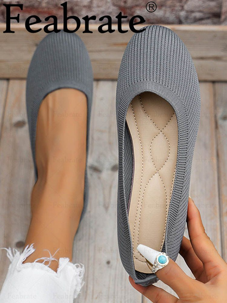 Лоферы Женский Feabrate средне-серый, размер 40 Без каблука На любой сезон Без застёжки купить c ...