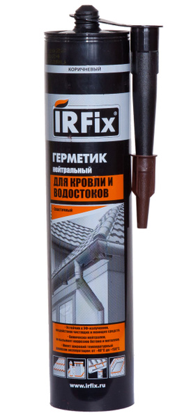 Герметик для кровли и водостоков нейтральный IRFIX 310 мл бесцветный ...