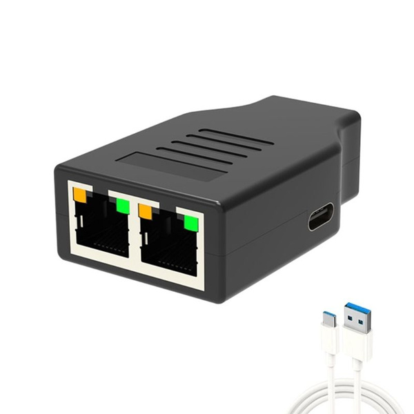 Разветвитель Ethernet RJ45, - 100M купить на OZON по низкой цене ...