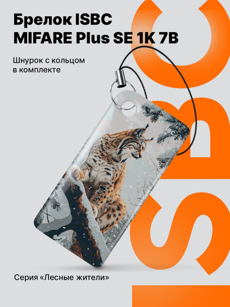 Ключ-карта ISBC MIFARE Plus SE 1K 7B "Лесные жители; Рысь", арт. 121-54841 купить на OZON по ...