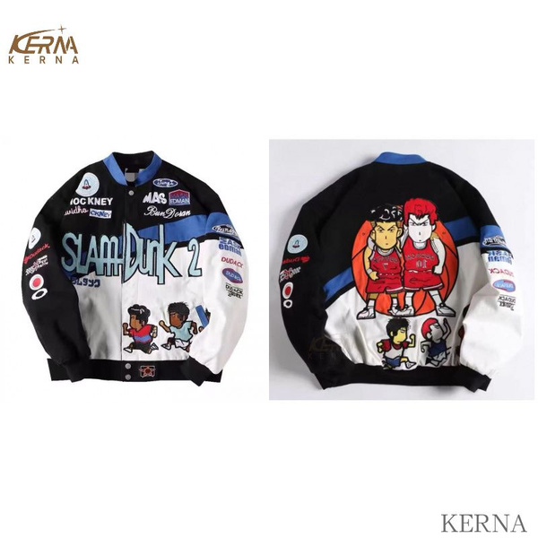 Куртка Мужской, Женский KERNA Вышивка разноцветный английский воротник Искусственная кожа ...