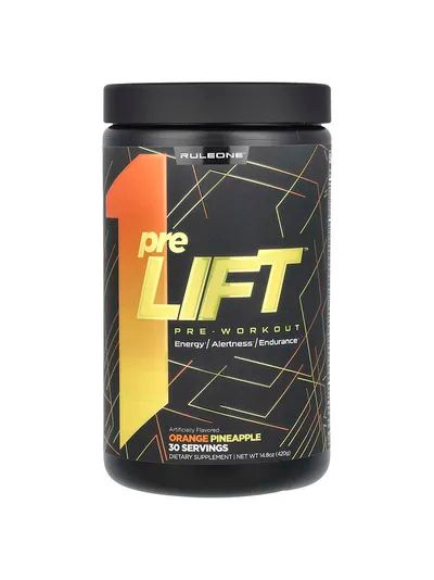 RULE ONE Pre Lift Pre-Workout 420g,Предтренировочный комплекс, Апельсин ...