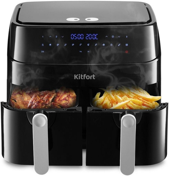 Kitfort Аэрогриль KT-2250, черный купить на OZON по низкой цене (1918672996)