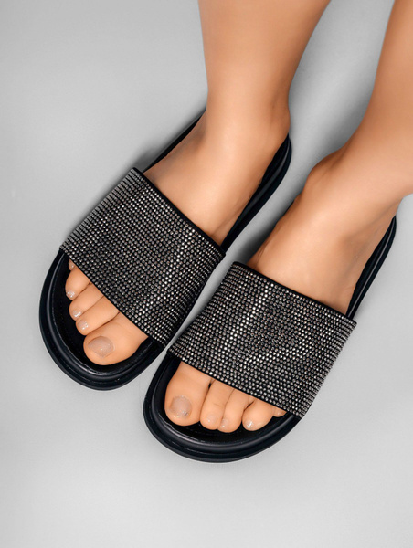 Пантолеты Женский Obba, размер 37 Микрофибра, Экозамша Открытый нос, Мягкая стелька F Без ...