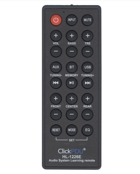 Пульт обучаемый для саундбаров, аудиосистем и колонок HL-1226E CLICKPDU (черный) купить на OZON ...