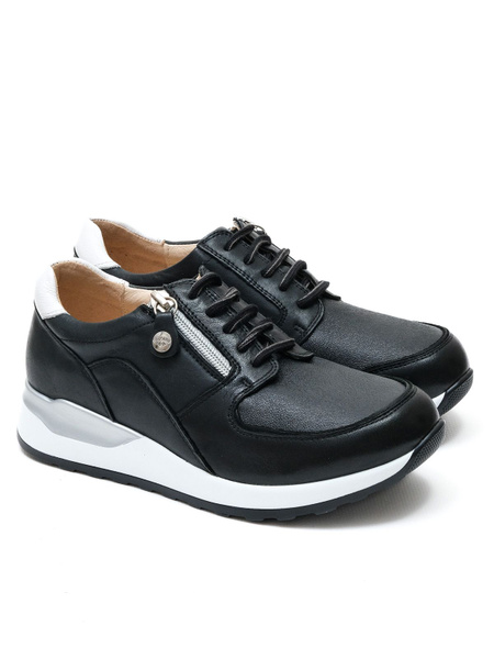 Кроссовки Женский Ortmann Натуральная кожа, Текстиль, размер 38 8 Демисезон Шнурки, Молния ...