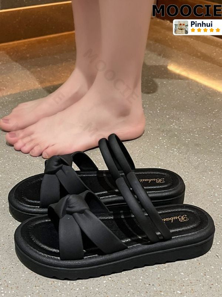 Босоножки Женский MOOCIE Без каблука, размер 38, 39 Круглый нос, Низкая модель Демисезон купить ...