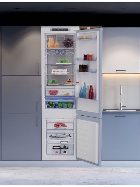 Холодильник Beko BCNA306E2S встраиваемый No Frost, A+, 306л, белый ...