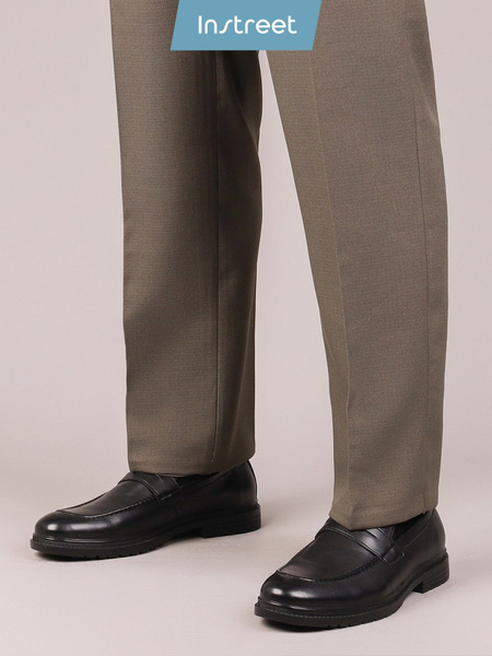 Лоферы Мужской Instreet черный, размер 45 Толстый каблук Демисезон 6 Без застёжки Россия купить ...