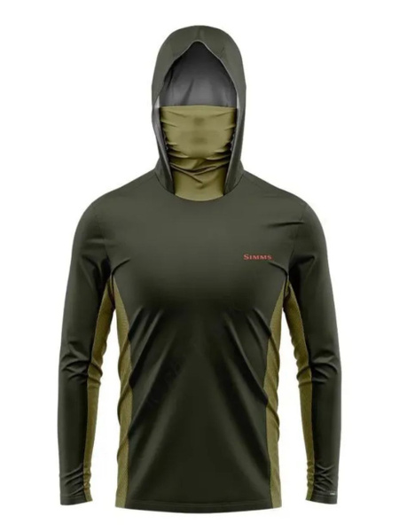 Худи Мужской, Женский Simms бронзовый Без застежки Велюр искусственный, размер 54 Камуфляж ...