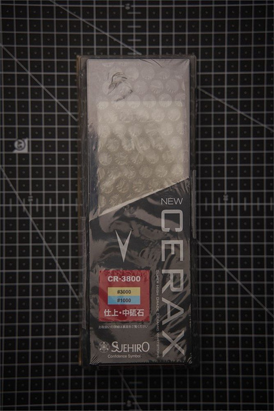 Японский Suehiro Cerax #1000/#3000 Камень точильный водный комбинированный 183х63х15 на ...