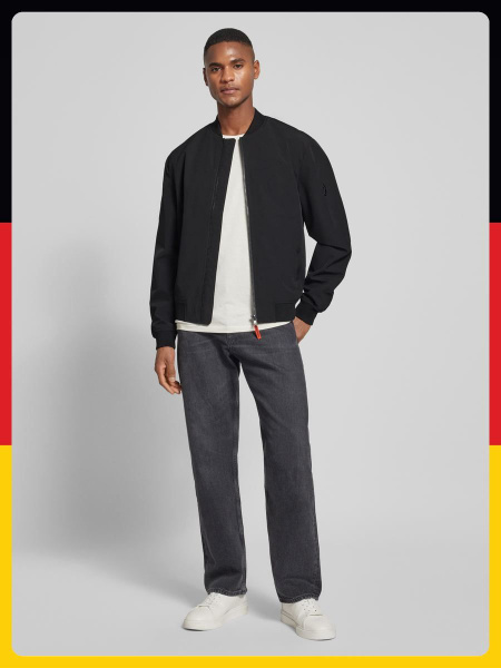 Бомбер Мужской McNeal черный, размер 54 Демисезон Не указана купить c доставкой на OZON по ...