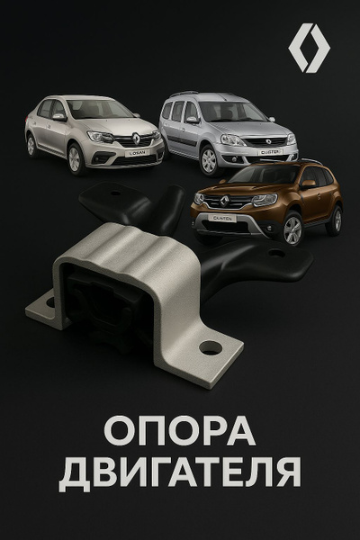 Опора двигателя / КПП (передняя) Renault Рено Logan Логан Sandero ...