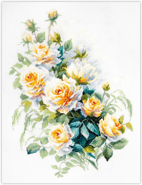 Набор для вышивания крестом Чудесная игла 70-08 Садовые розы 26 х 35 см. купить на OZON по ...