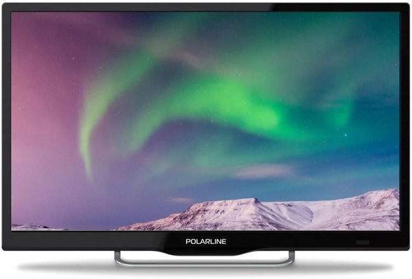 POLARLINE Телевизор 24PL12TC-T2 24" HD, черный купить на OZON по низкой цене (442092821)