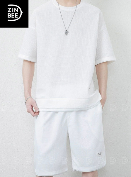 Комплект одежды Мужской ZinBee Повседневный белый, размер 56 Китай Лето купить c доставкой на ...