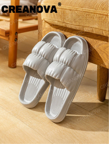 Тапочки Женский CREANOVA, размер 43, 44 серый На любой сезон купить c доставкой на OZON по ...