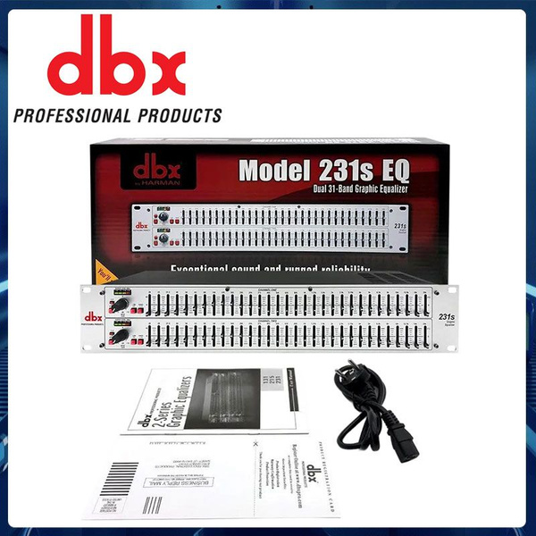 DBX-231S Профессиональный двойной 31-секционный эквалайзер с фильтром высоких частот для ...