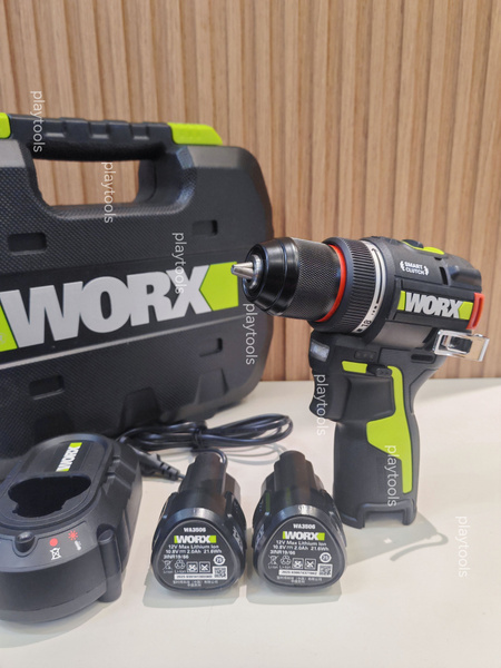 WORX Шуруповерт WU135, литиевая электродрель 12 В, высокий крутящий ...