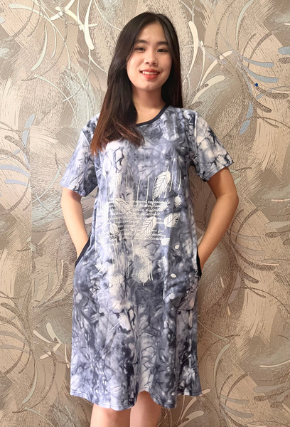 Туника домашняя Женский VG CLOTHES оверсайз, размер 60 Хлопок бело ...