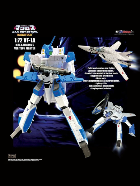 трансформеры/фигурка Macross Robotech VF-1A Max Sterling 1/72 KitzConcept Оригинал купить на ...