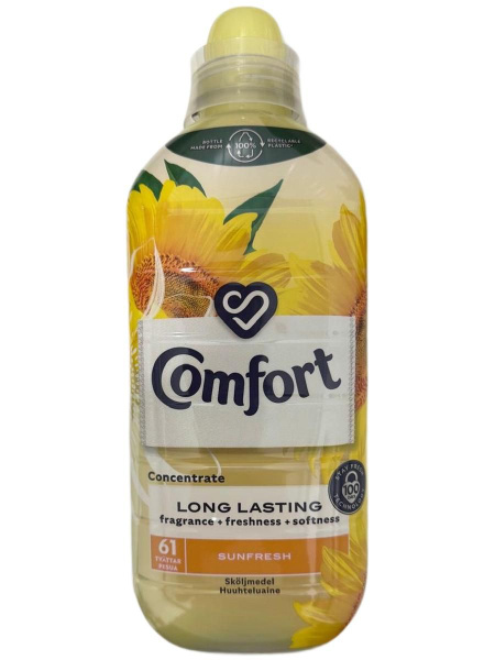 Кондиционер для белья Comfort Sunfresh 925 мл., 61 стирка, из Финляндии ...