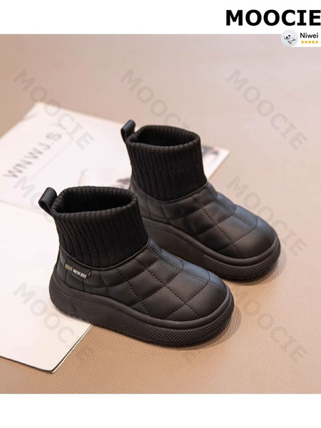 Ботинки Девочки, Мальчики MOOCIE черный, размер 34 Демисезон купить c доставкой на OZON по ...
