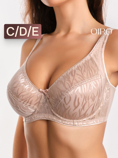 Бюстгальтер Женский OIRO мягкая чашка на каркасе, размер 85C бежевый лайт Нейлон, Спандекс ...