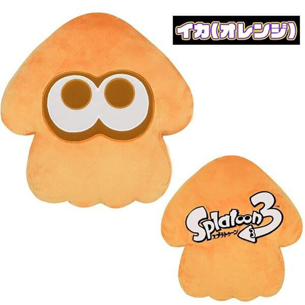San-ei Cushion Splatoon 3 Squid Orange Оригинал из Японии купить на ...