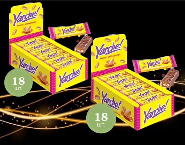 Батончик YARCHE! с жаренным арахисом и карамелью по 2 шт - купить с ...