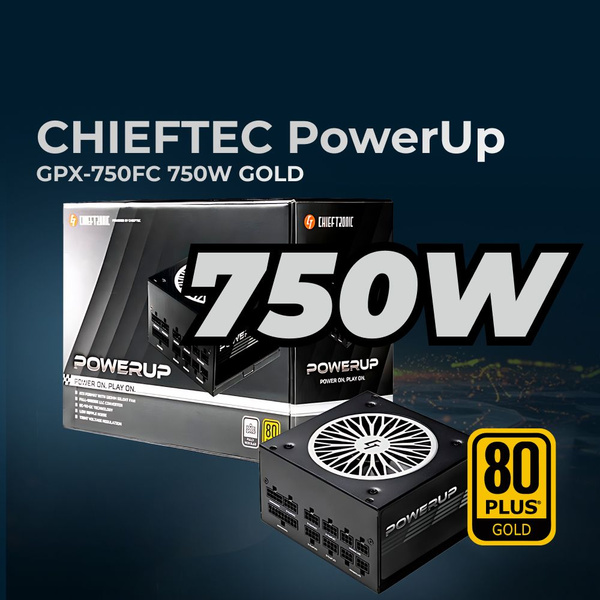 Блок питания для ПК ATX Chieftec CHIEFTRONIC PowerUp GPX-750FC (ATX 2.3 ...