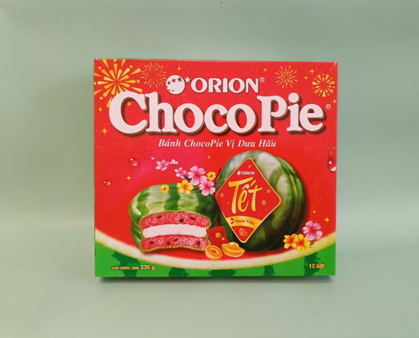 Орион Чоко Пай Арбуз/Orion Choco Pie Watermelon 336гр (Вьетнам ...