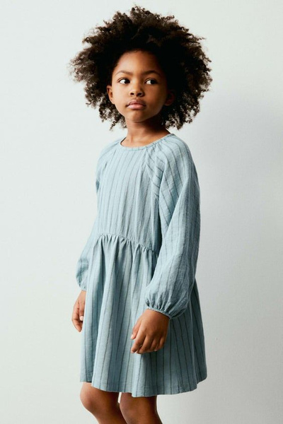 Платье для девочки ZARA CONTRAST STRIPED DRESS, 116, Девочки, На любой сезон, размер 116 ...