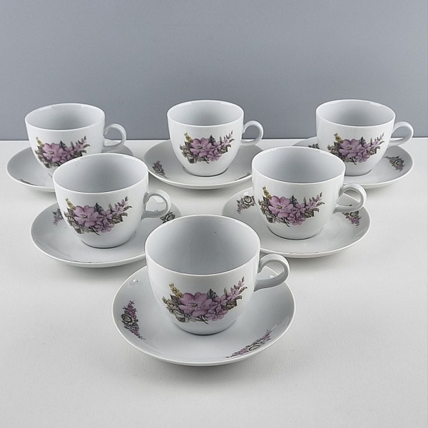 Винтажный чайный набор "Скромный букет". Фарфор Kahla. ГДР, 1970-е. купить на OZON по низкой ...