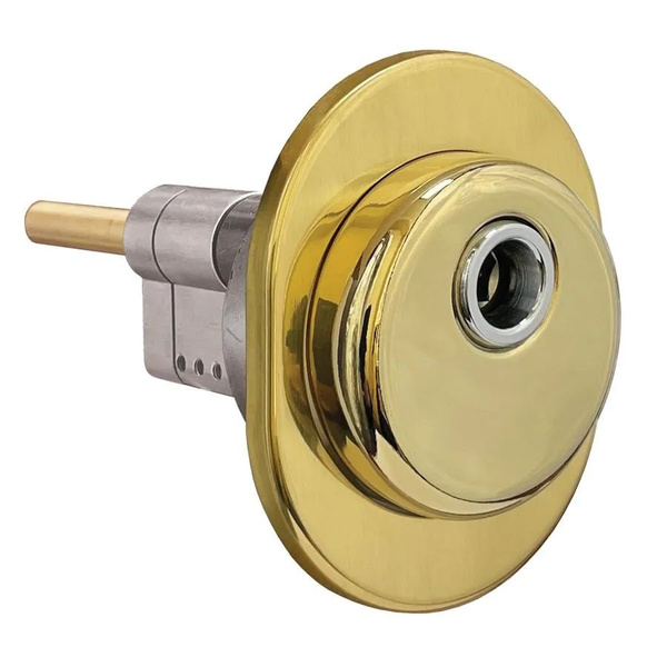 Цилиндр MOTTURA 3D KEY ключ/шток 77 мм. (46+31Ш) Полированная латунь ...