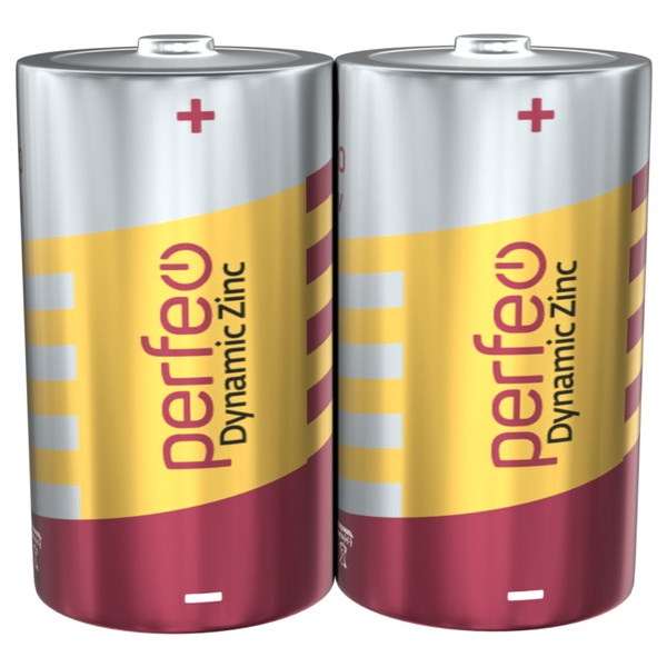 Батарейки Perfeo R20 D Dynamic Zinc солевые, 2шт в шринке, 1.5V - купить с доставкой по выгодным ...